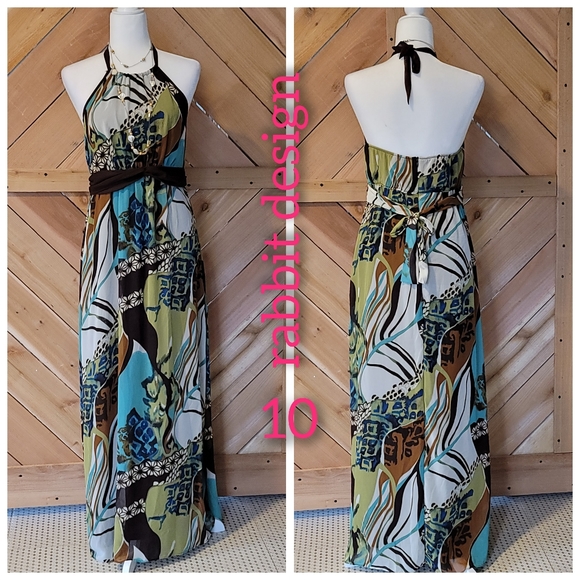 Rabbit Rabbit Rabbit | Dresses | Rabbit Design Halter Dress | Poshmark